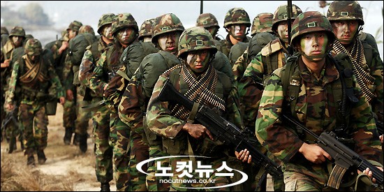 [한미연합훈련] ''우리는 대한민국 해병대'' - 노컷뉴스