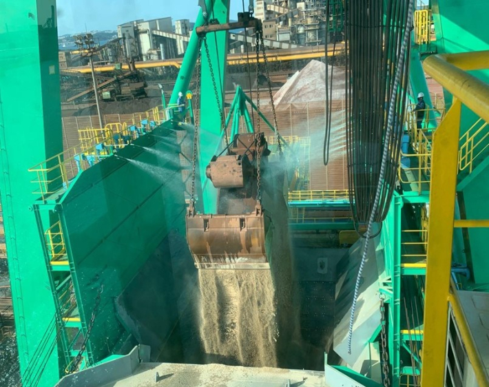 포항제철소, 원료부두 하역 설비 교체 준공… 조업 효율화 도모 - 노컷뉴스